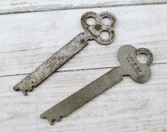 Antique Flat Keys | Etsy