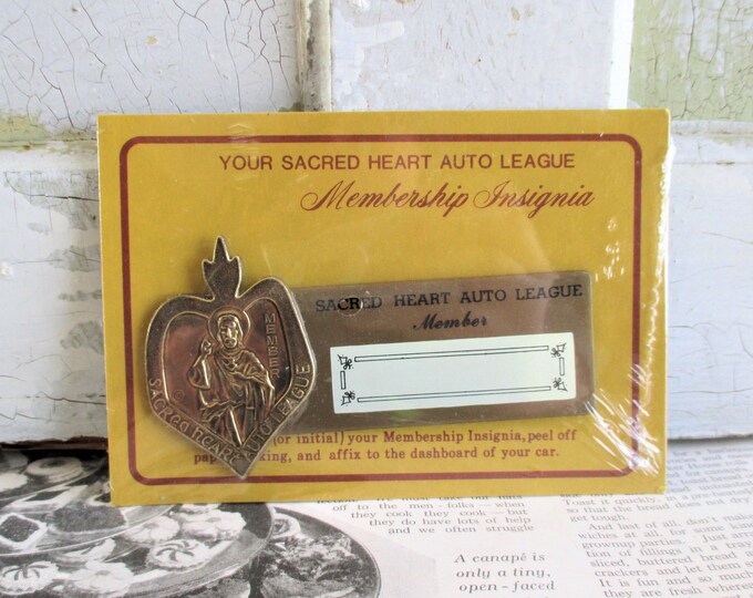 Vintage Sacred Heart Auto League Membership Insignia - Unopened - Etsy