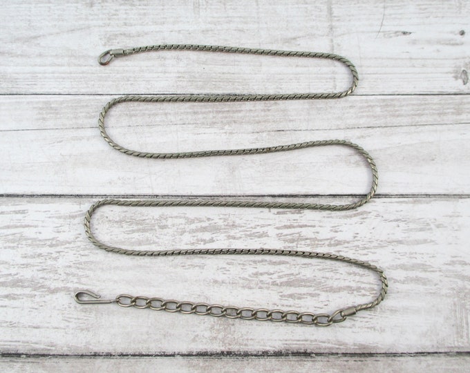 Vintage Silver Toned Watch Chain - Etsy