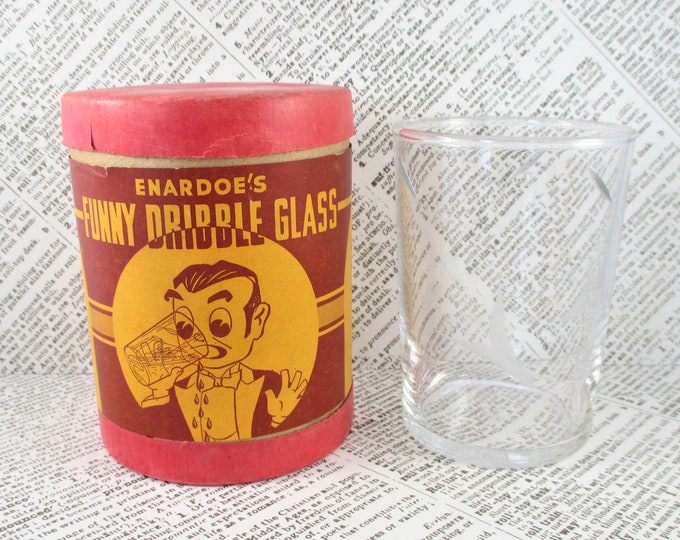 Vintage Enardoe's Funny Dribble Glass - Etsy