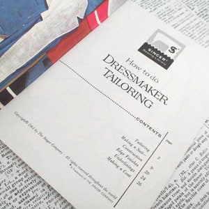 Vintage Singer Sewing Library Booklet How to Do Dressmaker Tailoring ...