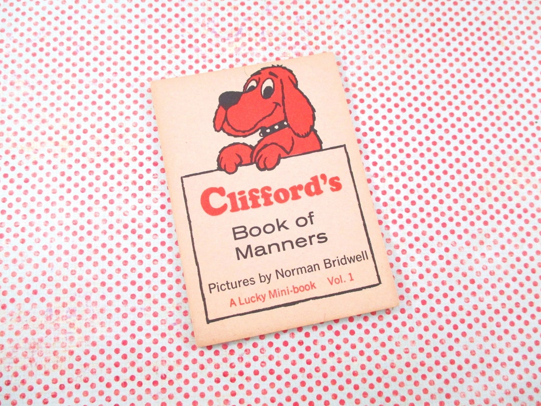Little Vintage Booklet Clifford's Book of Manners Scholastic Book Club ...