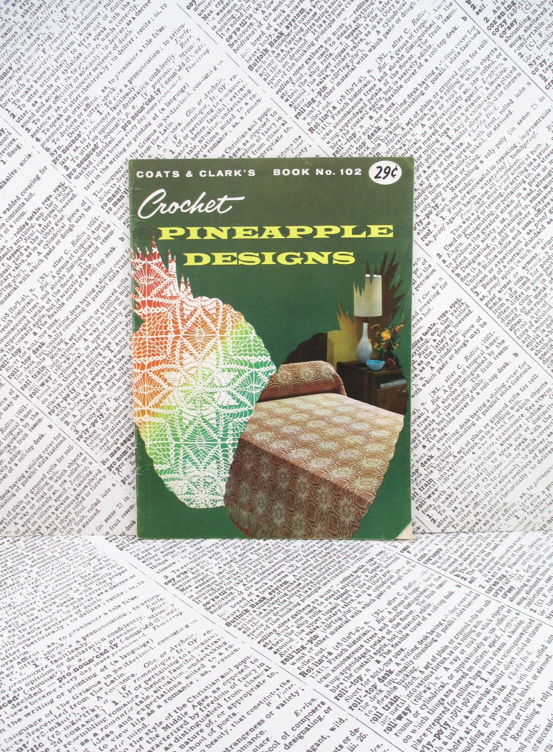 Vintage Booklet - Coats and Clark's Crochet Pineapple Designs - 1958 - Etsy
