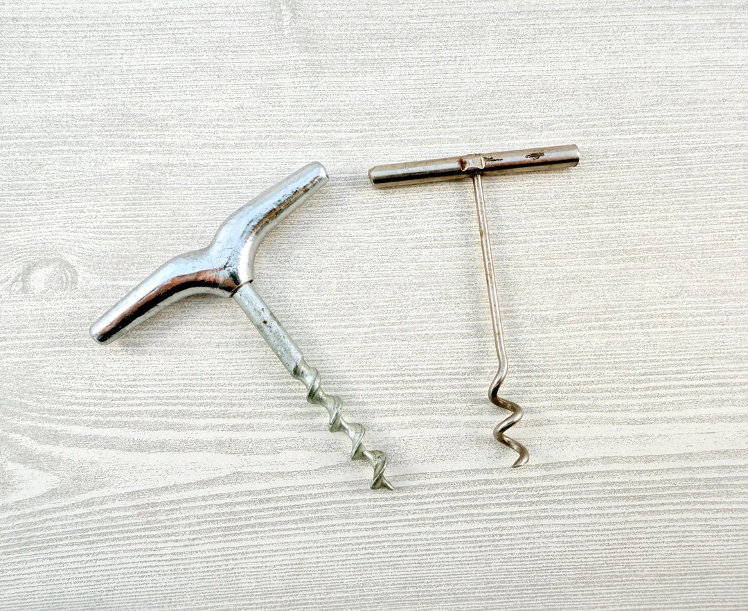 Pair of Small Vintage Cast Metal Corkscrews - Etsy