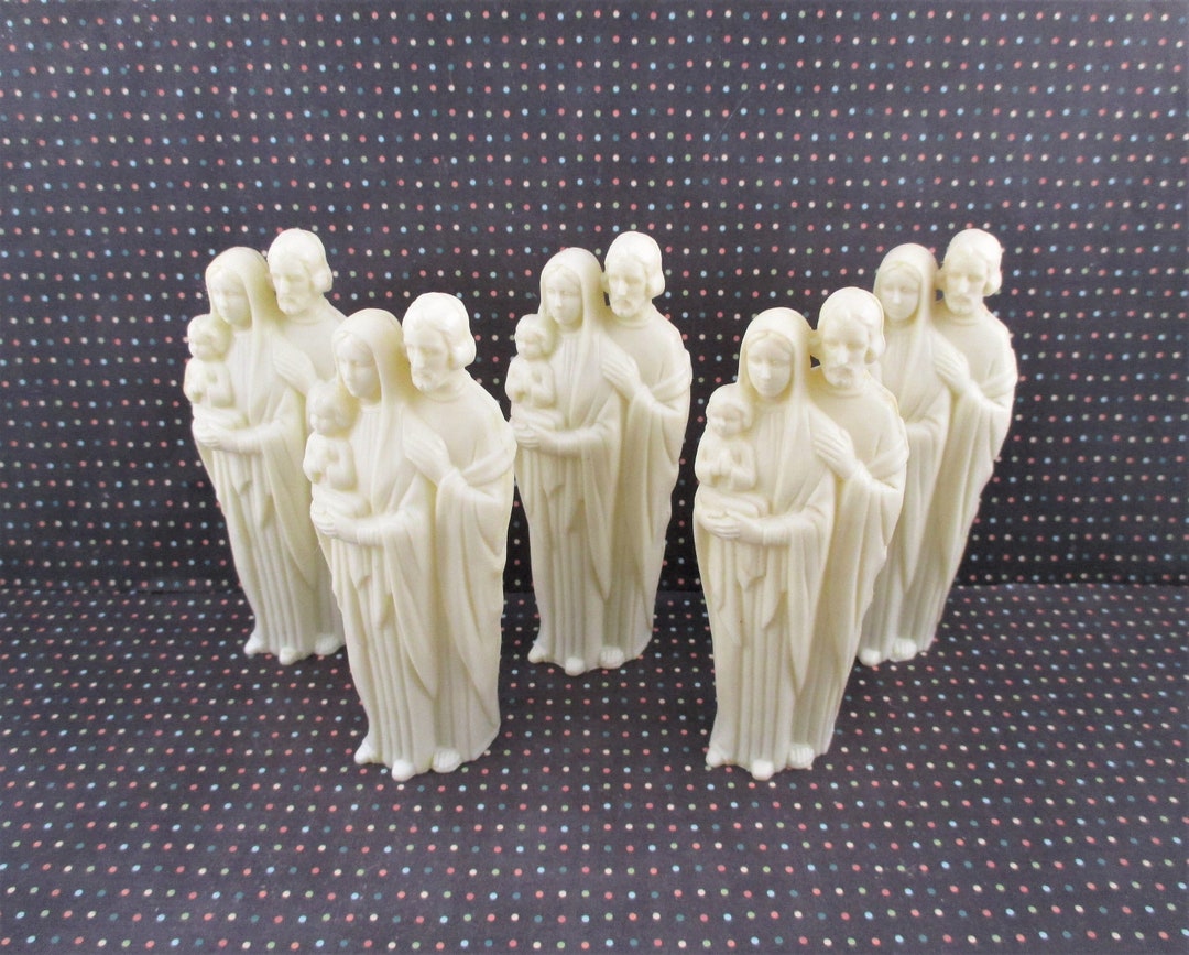 Set of 5 Vintage Plastic Baby Jesus, Mary and Joseph Figures - Etsy