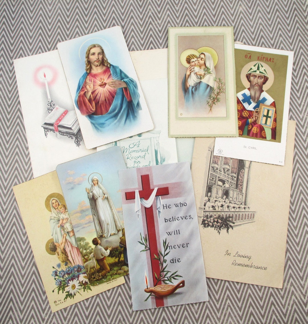 Ten Vintage Funeral Remembrance Cards - Etsy
