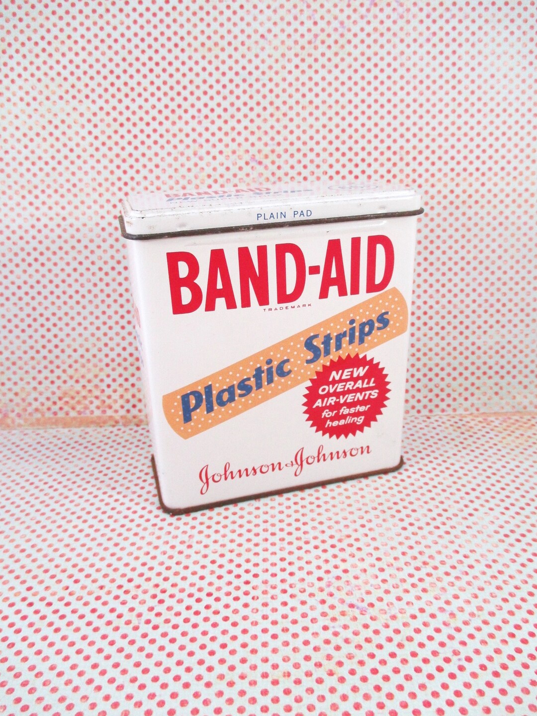 Vintage Band-aid Plastic Strips Tin - Etsy