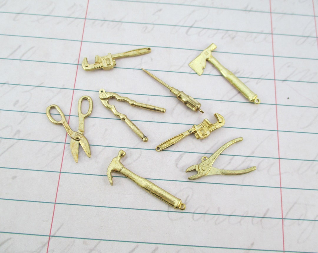 Eight Little Vintage Brass Tools A - Etsy