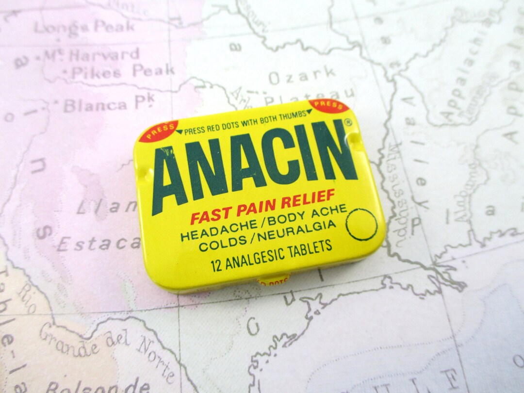 Vintage Anacin Tablets Tin - Etsy