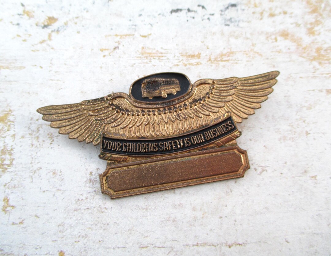 Vintage Bus Driver Name Badge Your Children's Safety is Our Business - Etsy