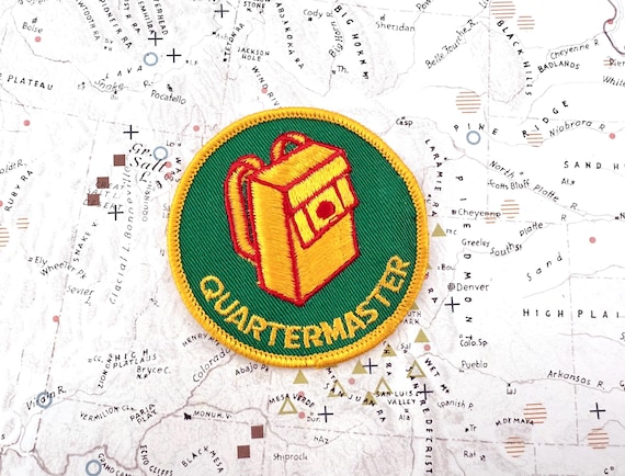 Vintage Boy Scout Quartermaster Patch - Gem