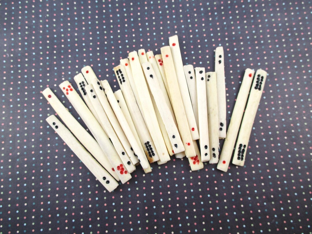 25 Vintage Bone Mahjong Counters - Etsy