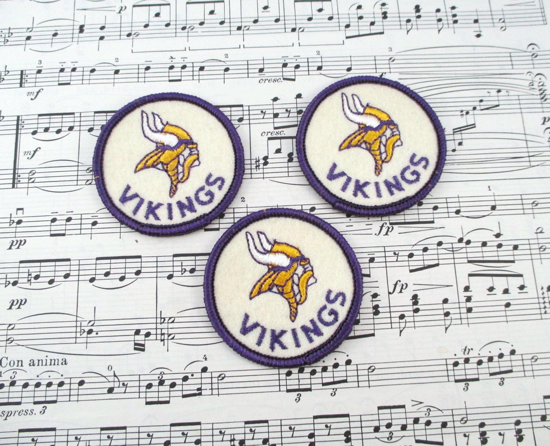 Three Vintage Vikings Patches - Etsy
