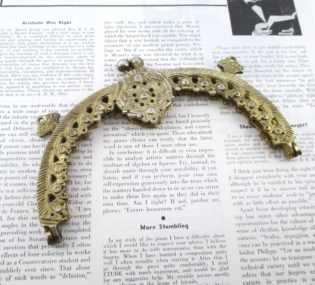 Vintage Decorative Brass Purse Frame - Etsy