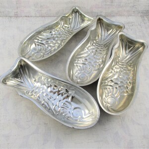 Four Vintage Aluminum Fish Molds - Etsy