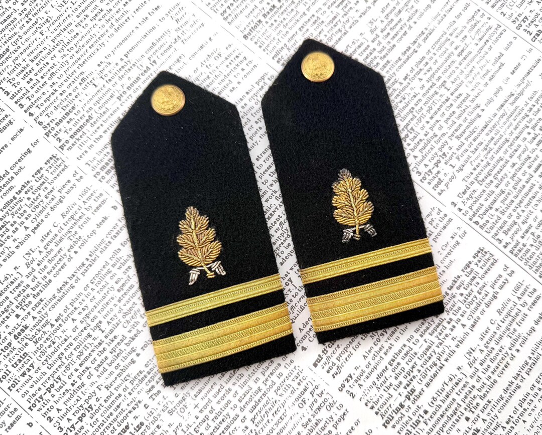 Pair of Vintage US Navy Officer Military Shoulder Boards - Epaulets - Etsy