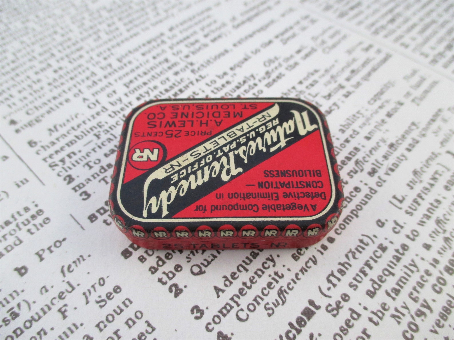 Vintage Natures Remedy Laxative Tin - Etsy