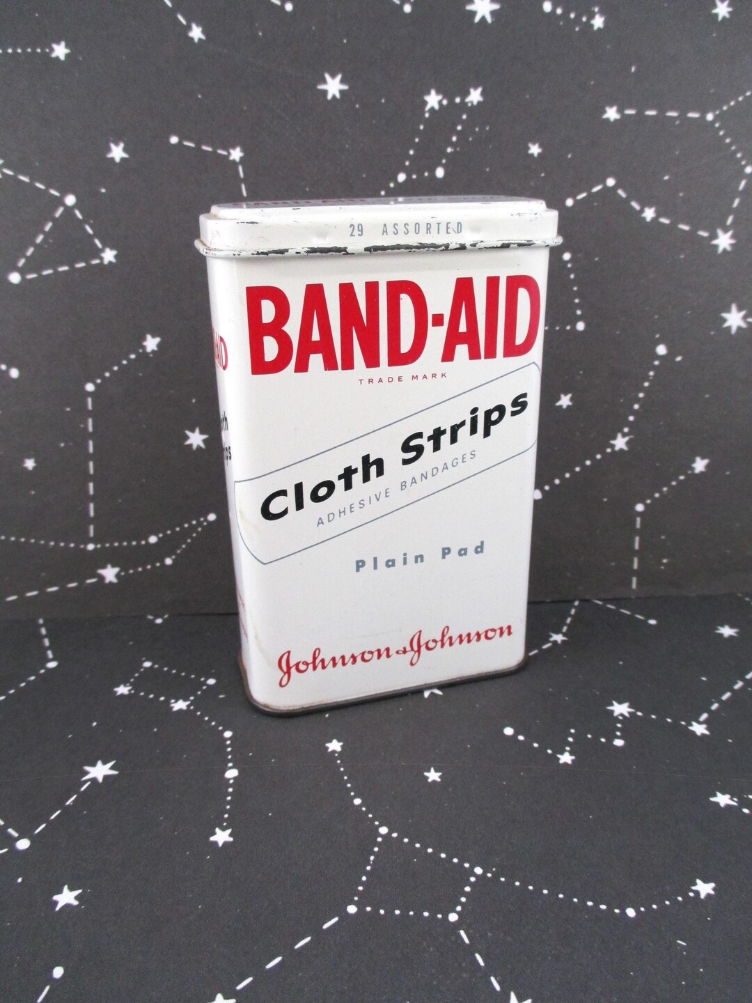 Vintage Band-aid Cloth Strips Tin - Etsy