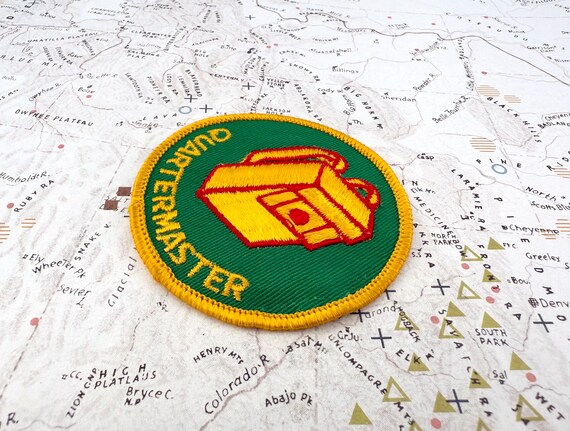 Vintage Boy Scout Quartermaster Patch - Gem