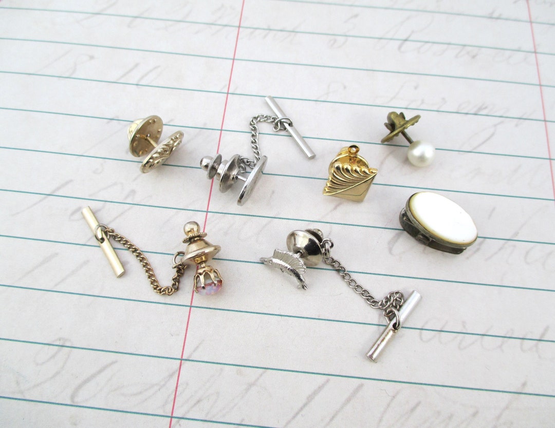 Seven Assorted Vintage Tie Tacks - Etsy