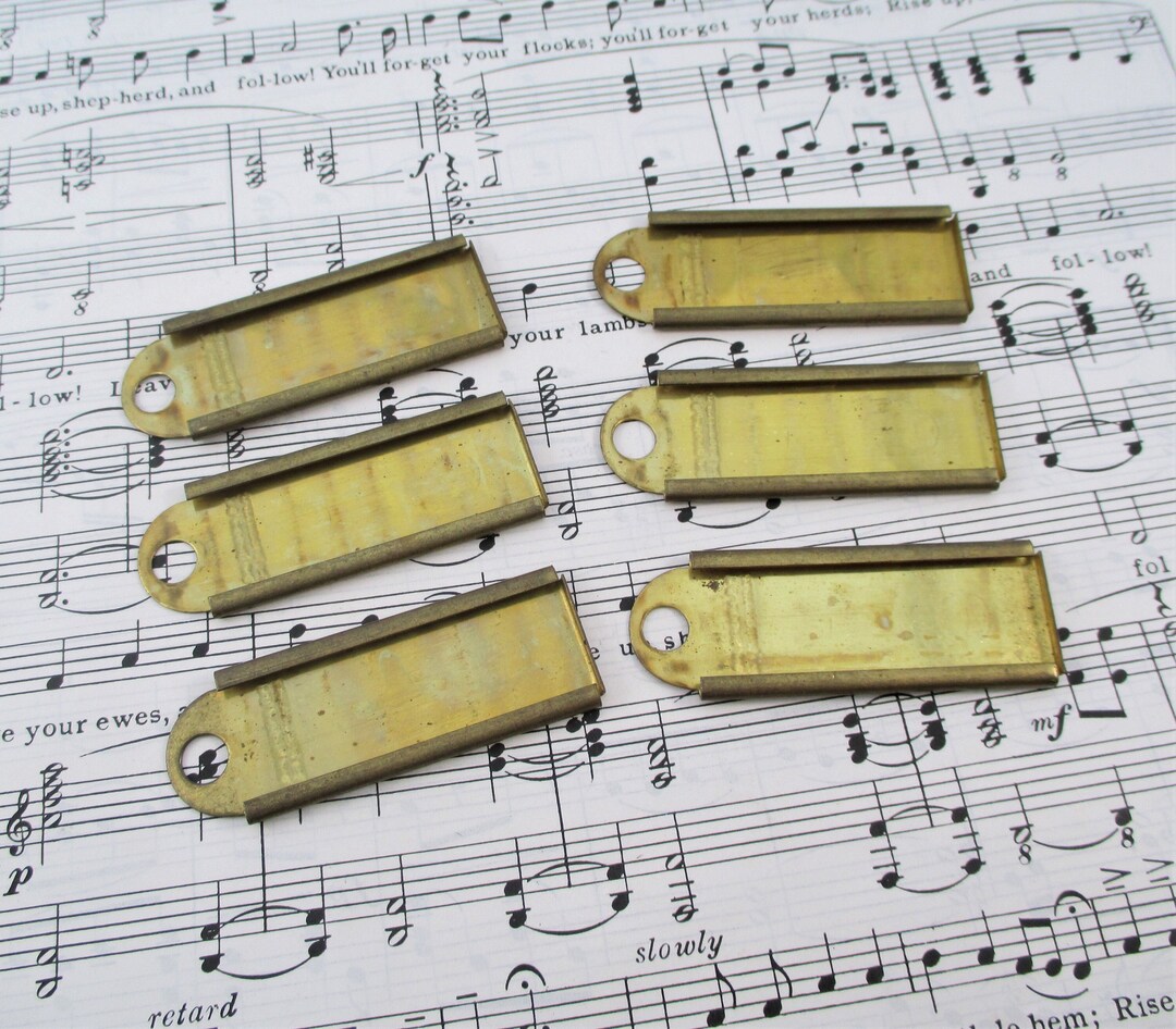 Six Vintage P. O. Moore Brass Key Identification Tags A - Etsy