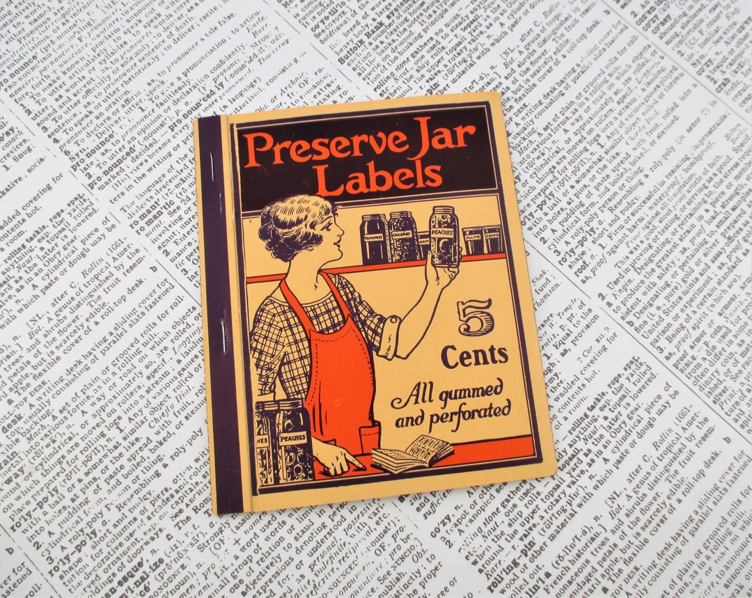 Vintage Preserve Jar Labels 231 Labels Gummed and - Etsy