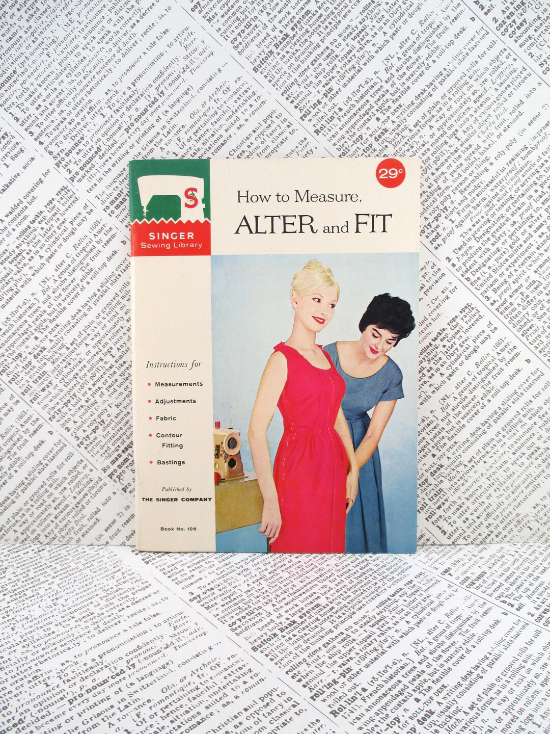 Vintage Singer Sewing Library Booklet How to Measure, Alter and Fit ...