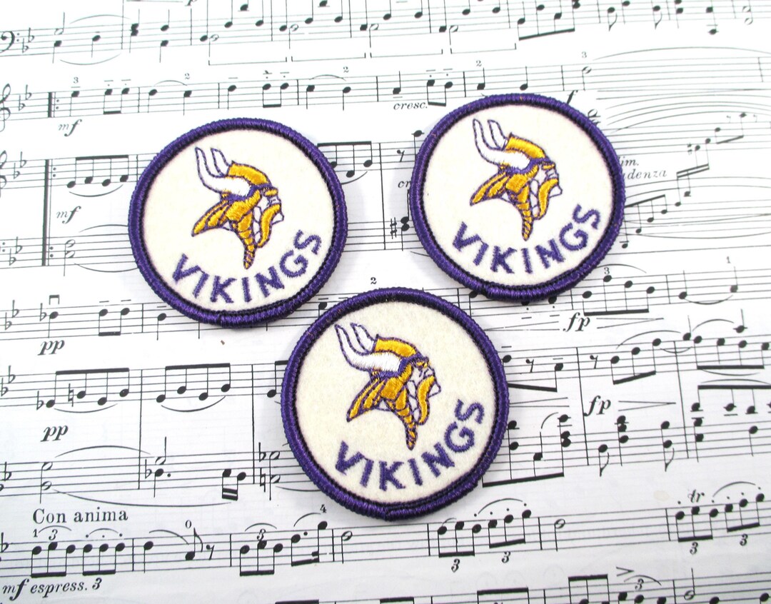 Three Vintage Vikings Patches - Etsy