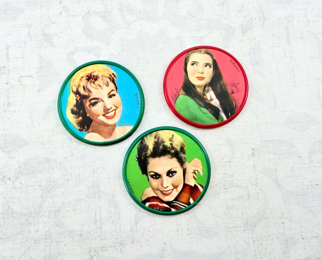 Three Little Vintage Pocket Movie Star Mirrors - Marked Japan - Etsy