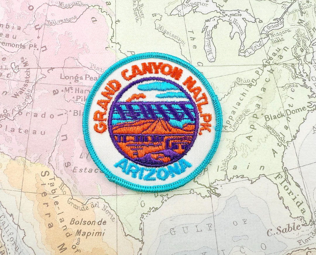 Vintage Grand Canyon National Park Arizona Souvenir Patch - Etsy
