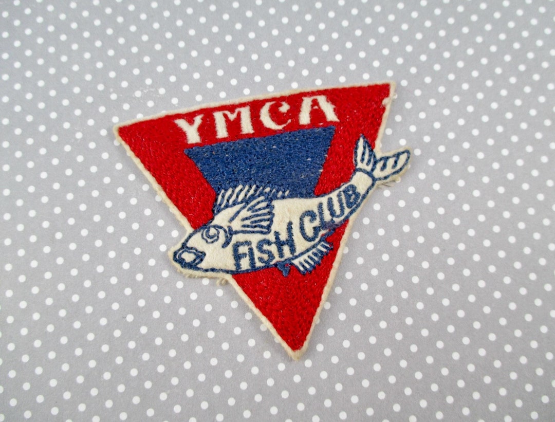 Vintage Chenille YMCA Fish Club Patch - Etsy