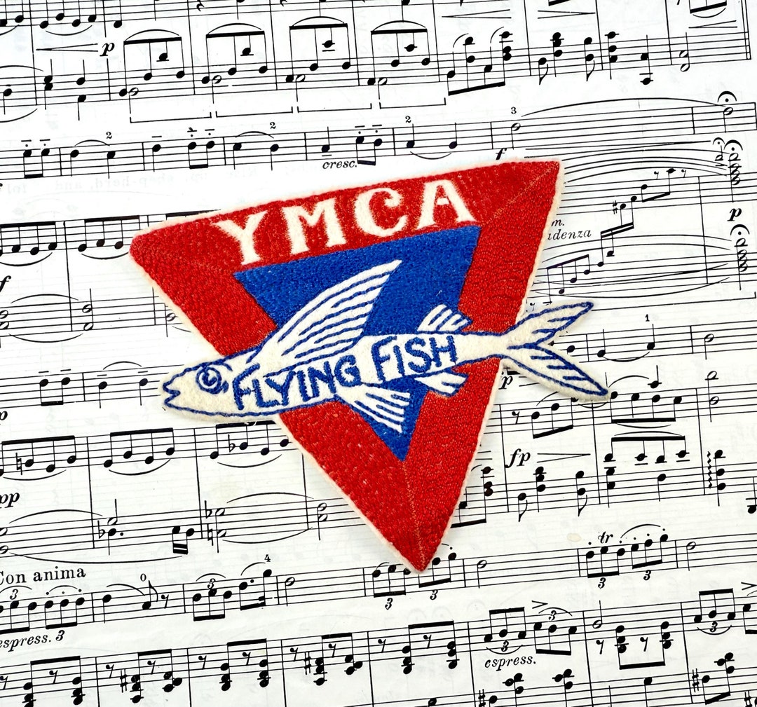 Vintage Chenille YMCA Flying Fish Patch - Etsy