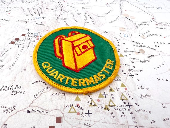 Vintage Boy Scout Quartermaster Patch - Gem