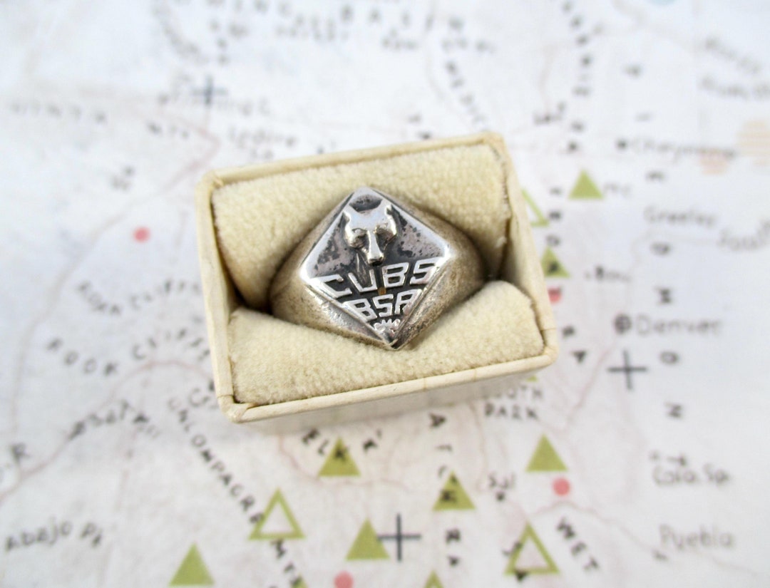 Vintage Sterling Silver Cub Scout / Boy Scouts of America / BSA Ring - Etsy