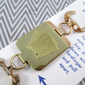 Vintage Detachable Playing Cards Key Chain - Etsy