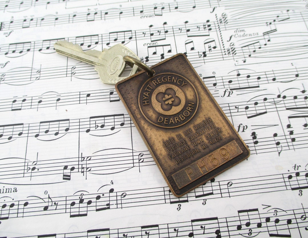 Vintage Hyatt Regency Dearborn Brass Hotel Fob - Etsy