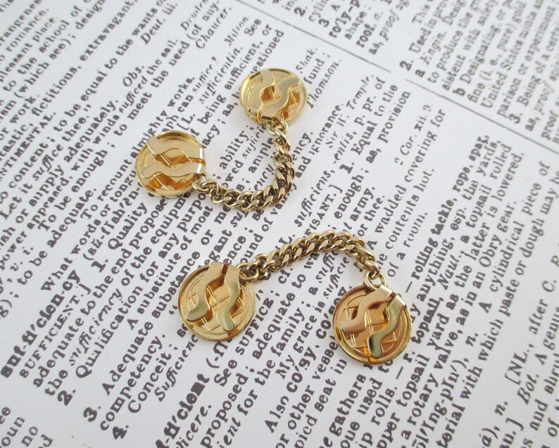 Pair of Vintage Swank Button Toppers New Old Stock | Etsy