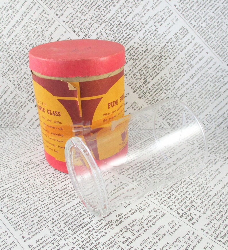 Vintage Enardoe's Funny Dribble Glass | Etsy