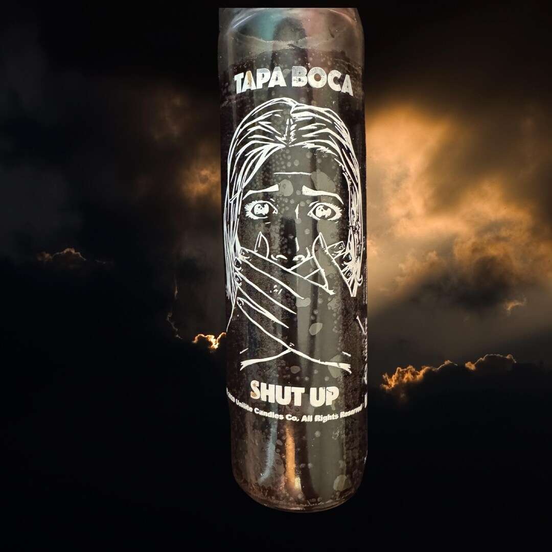 Shut the F*ck up Candle/tapa Boca Novena/ Fixed Candle/ Altar Service ...