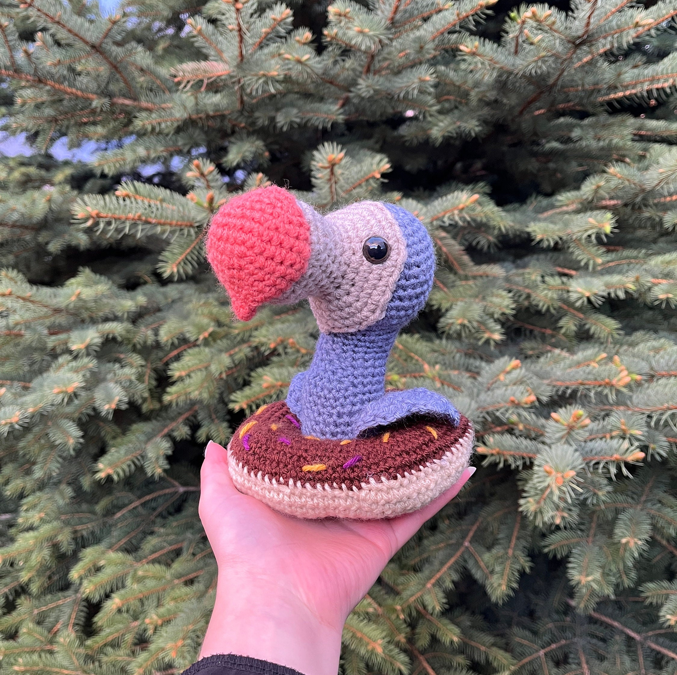 Crocheted Dodo Donut Amigurumi Plush - Etsy