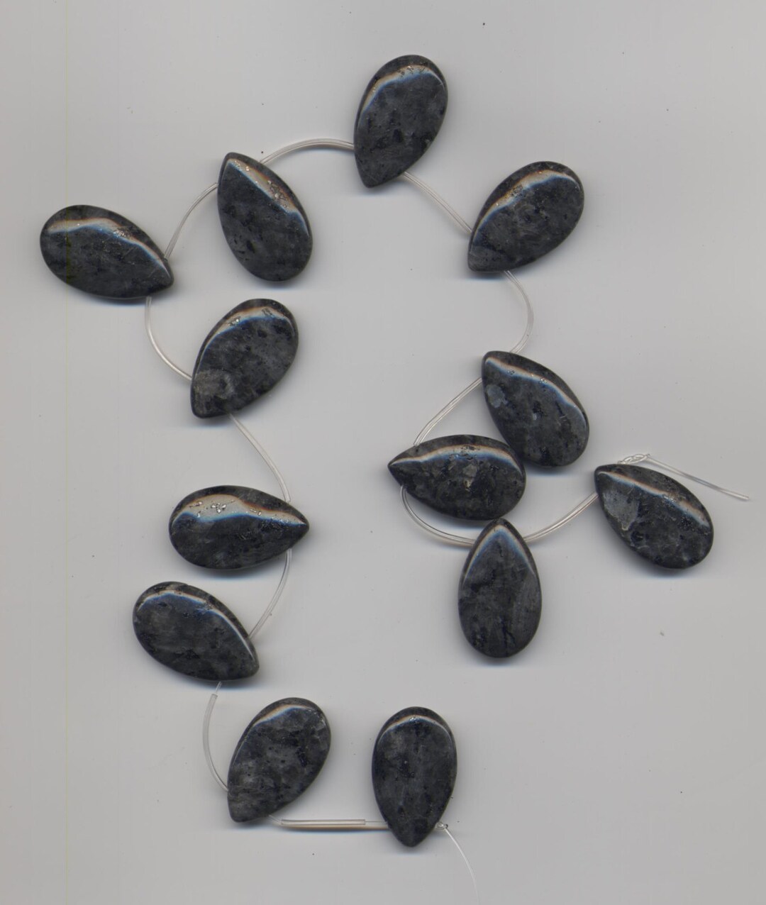 Black Labradorite (larvikite) Brio Bead Strand - Etsy