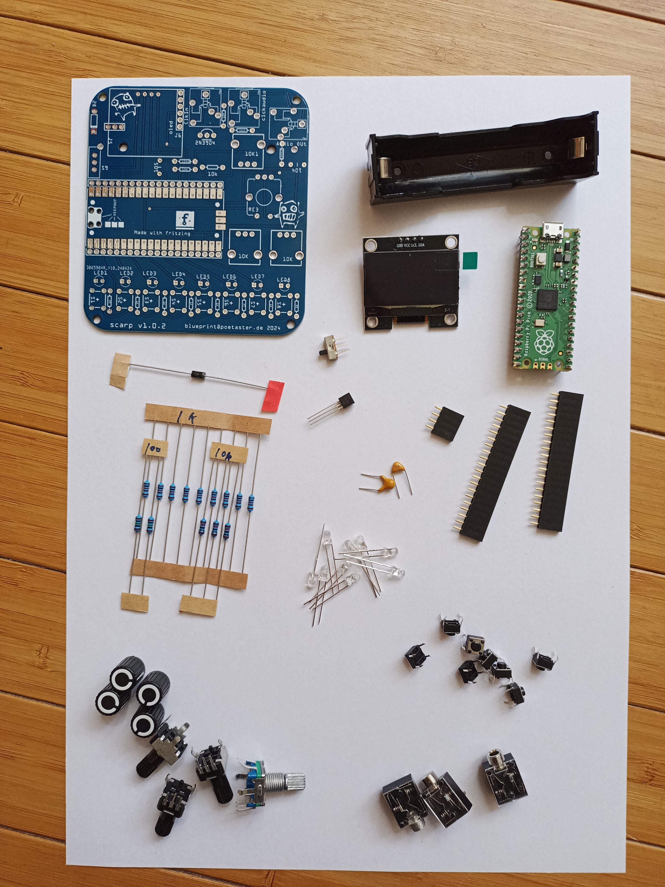 Scarp - DIY Kit - a Raspberry Pi Pico Beatbox - Etsy