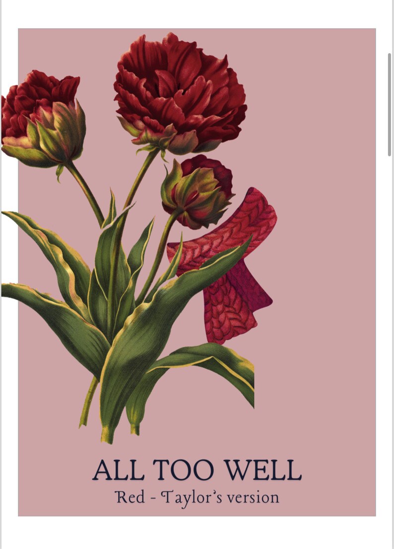 Taylor Swift Red Era Poster - Etsy