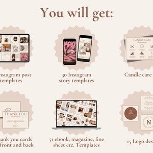 Candle Business Templates Bundle Social Media Marketing for Candle ...