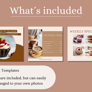 Bakery Instagram Post Templates, Bakery Social Media Templates, Cake ...