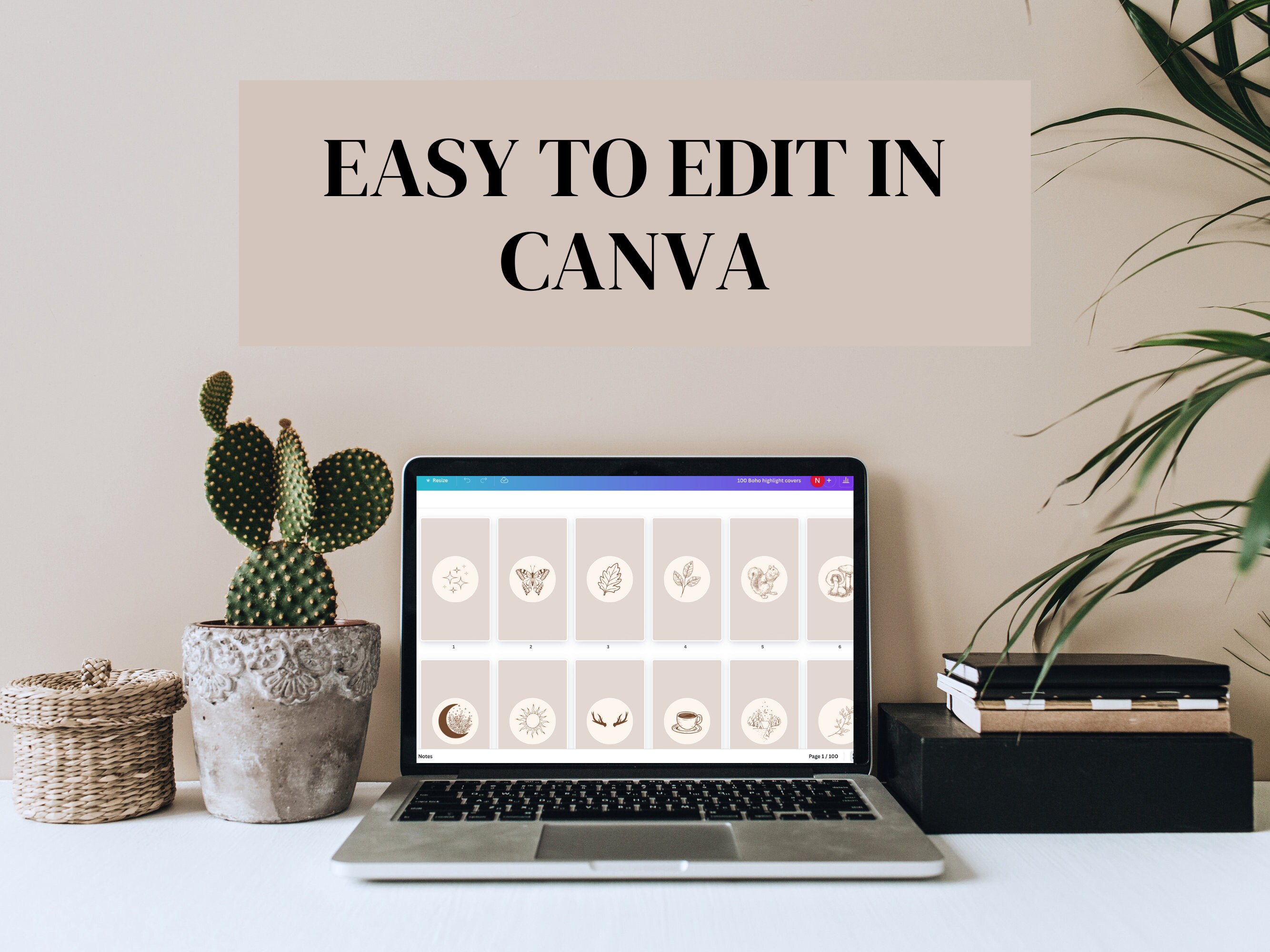 Boho Instagram Highlight Covers Green, Brown Story Icons, Lifestyle ...