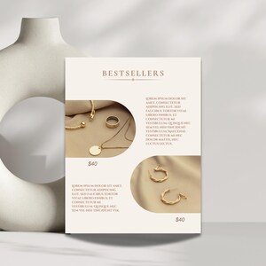 Jewelry Line Sheet Bundle, Line Sheet Templates for Jewelry Business ...