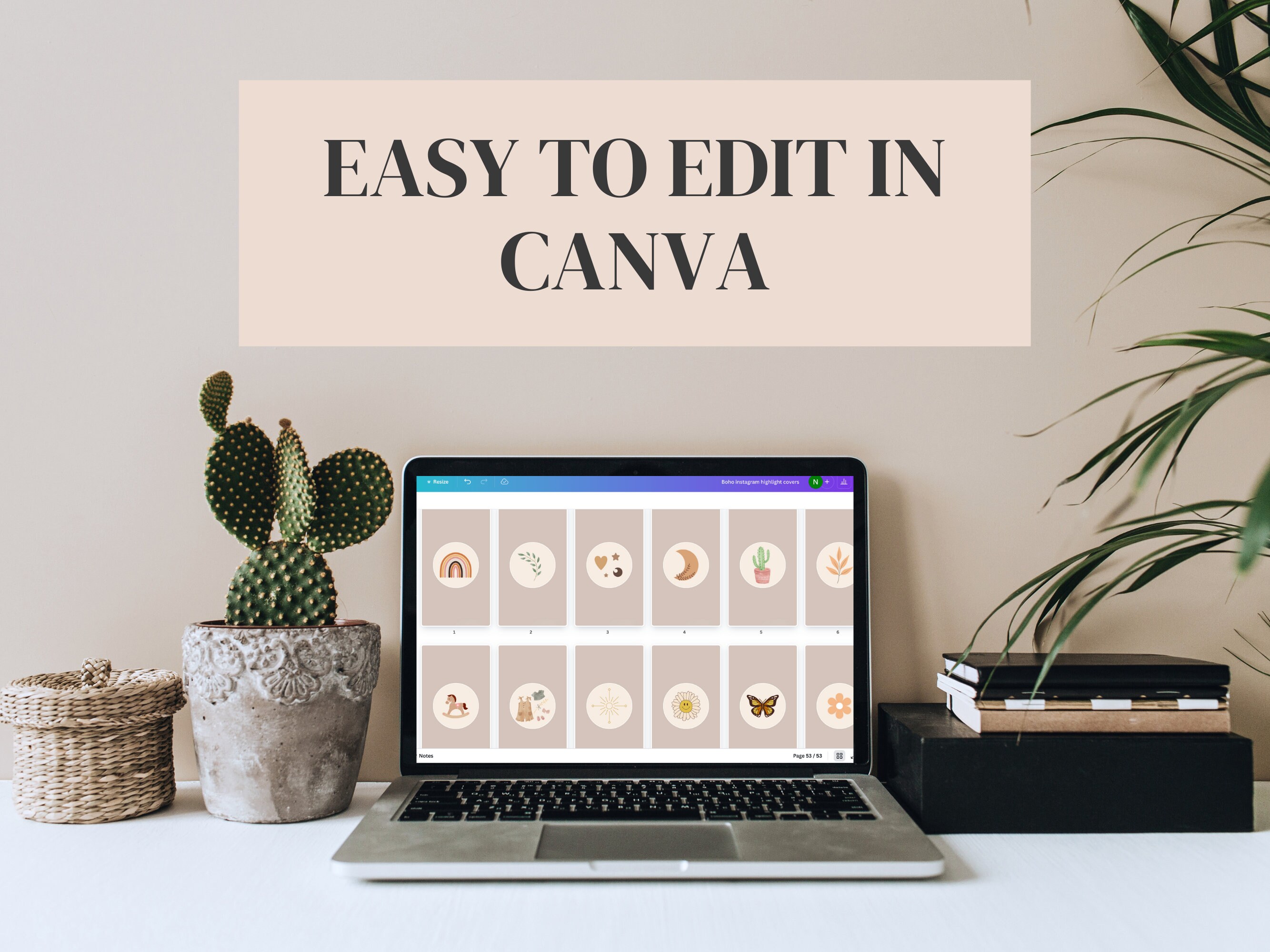 Boho Instagram Highlight Covers, Instagram Story Icons Neutral, Line ...