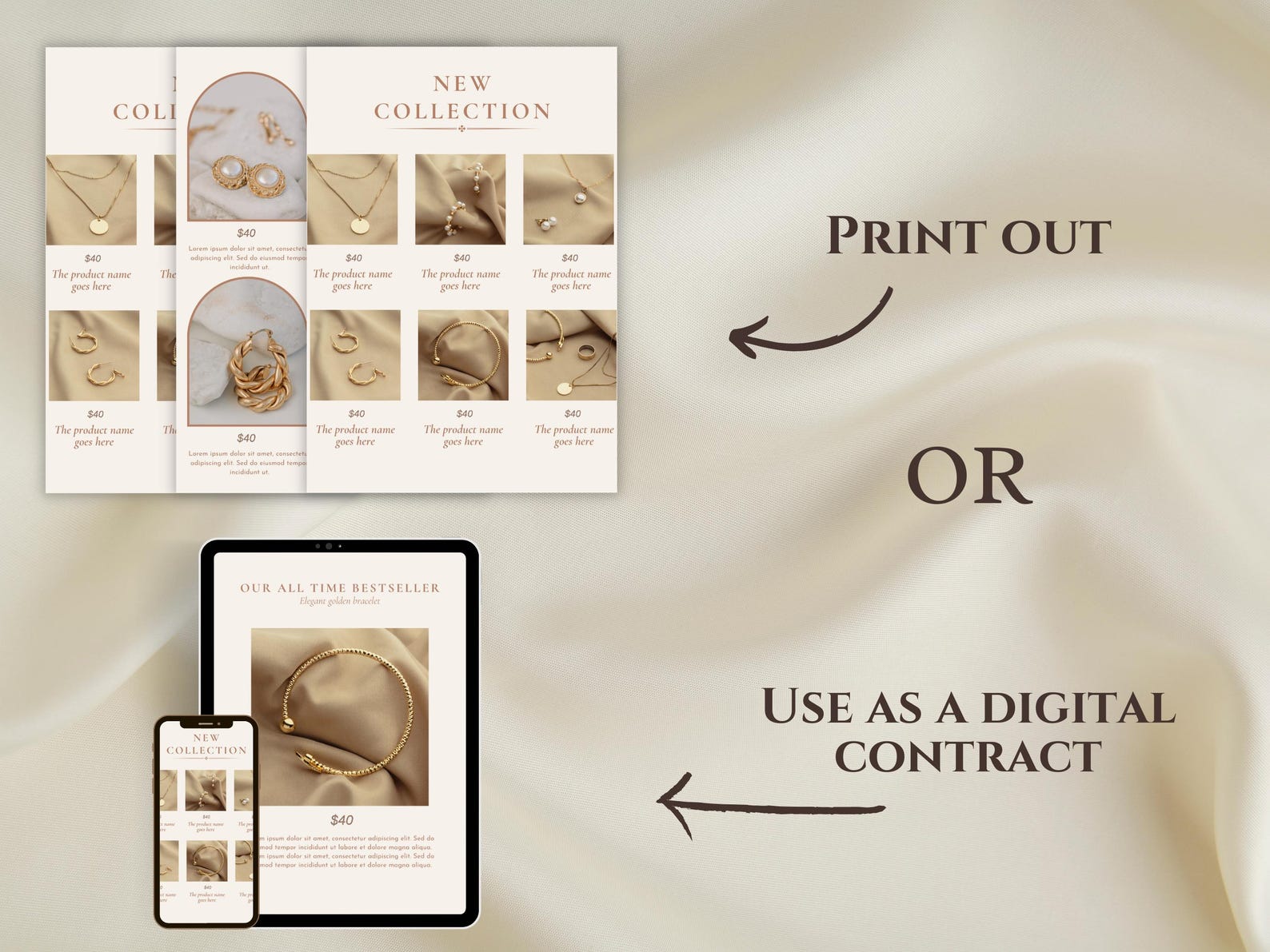 Jewelry Line Sheet Bundle, Line Sheet Templates for Jewelry Business ...