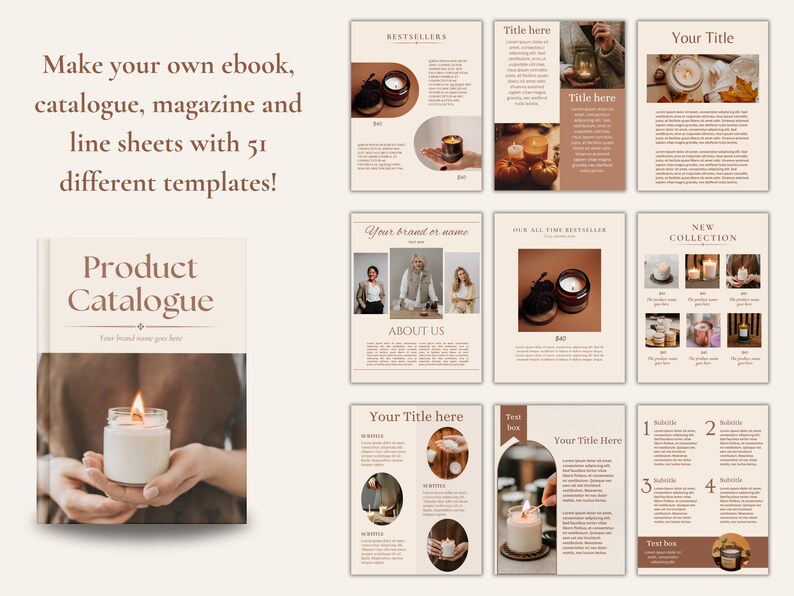 Candle Business Templates Bundle Social Media Marketing for Candle ...